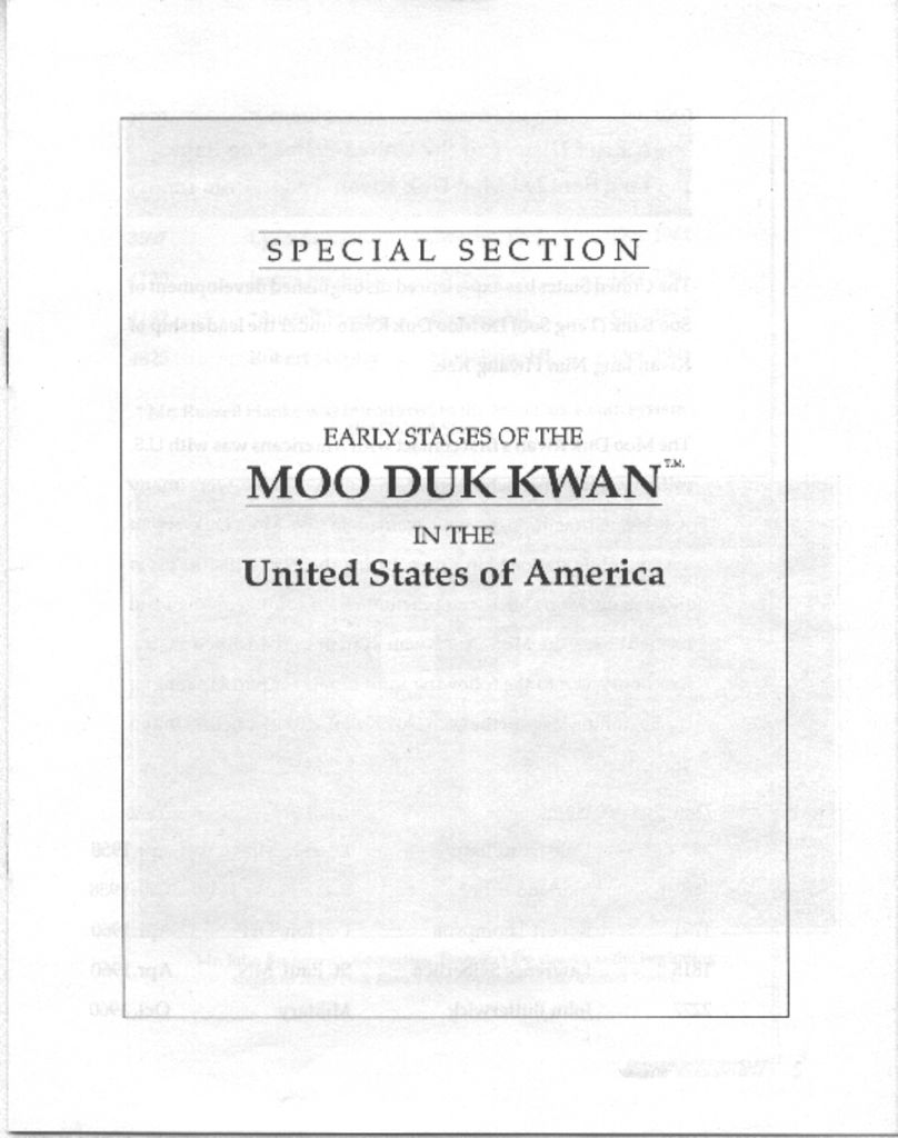 Libro di storia del Moo Duk Kwan 1945-1995 (1a edizione) | Publications